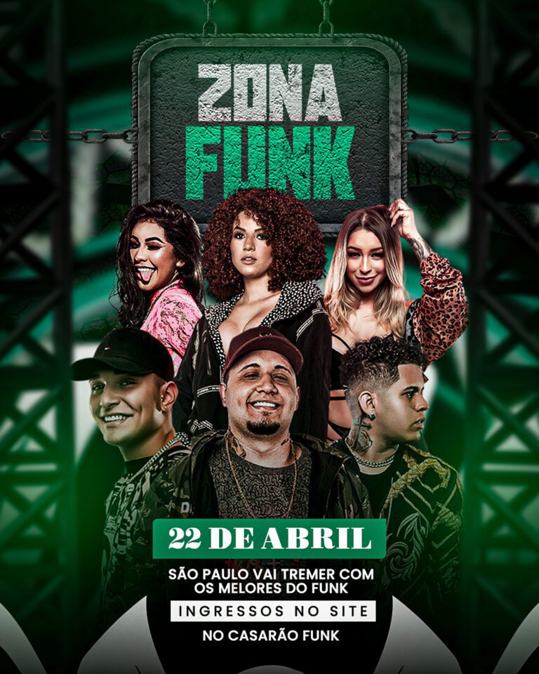 PSD FREE Flyer Para Eventos Funk com elementos 3d – Gilson Azevêdo