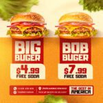 FREE PSD - PSD Delicious burger and food menu social media template ...