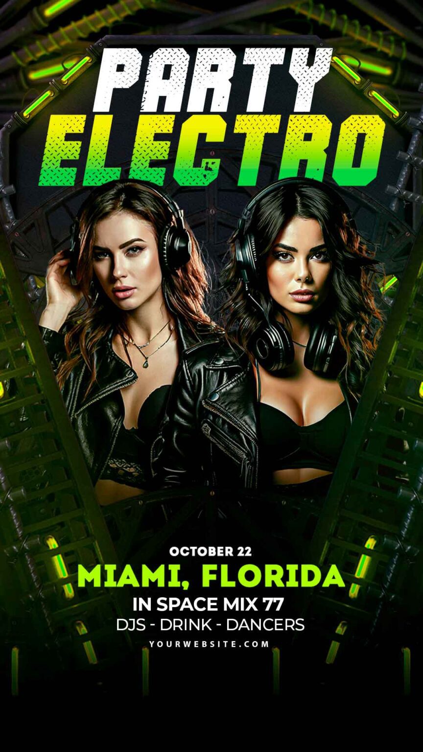 FREE PSD – PSD NightClub 3D Editable Design Story – Gilson Azevêdo